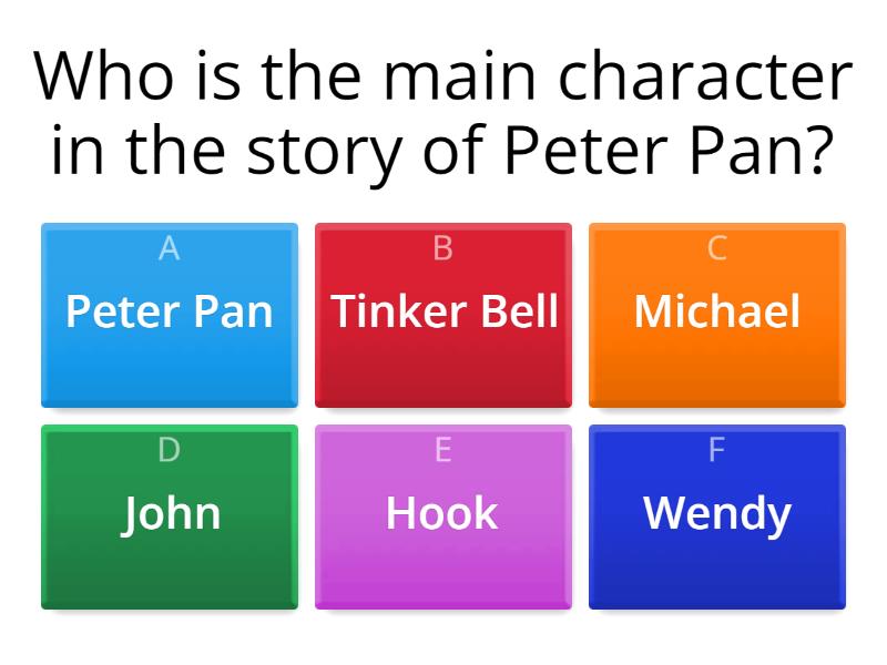Peter Pan Comprehension - Quiz