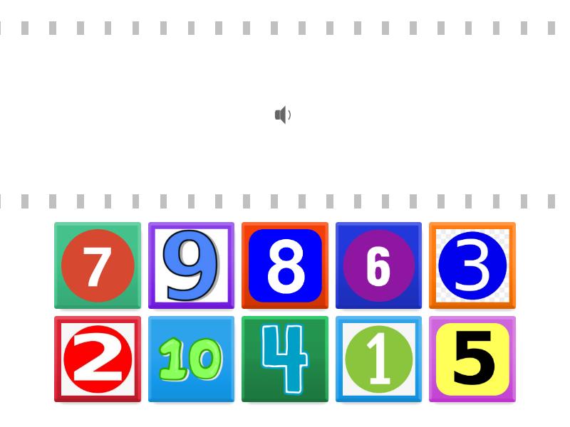 Identifying Numbers 1-10 - Find the match