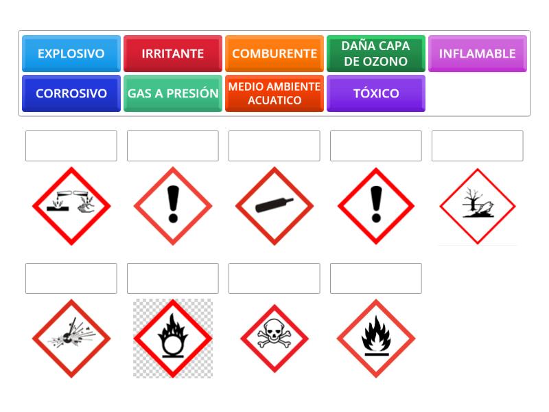 PICTOGRAMAS - SISTEMA GLOBALMENTE ARMONIZADO -SGA - Match up