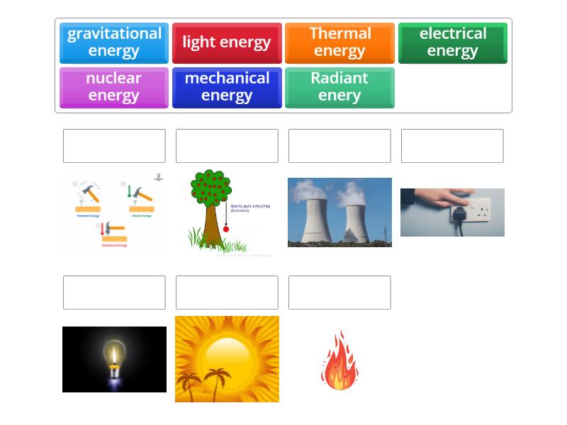 Types of energy - Match up