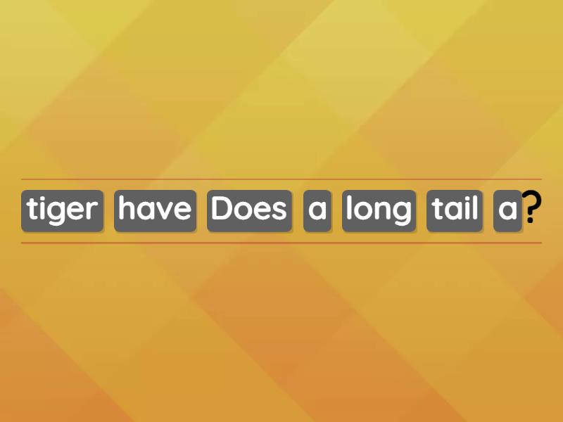 DO / DOES simple present questions - Unjumble