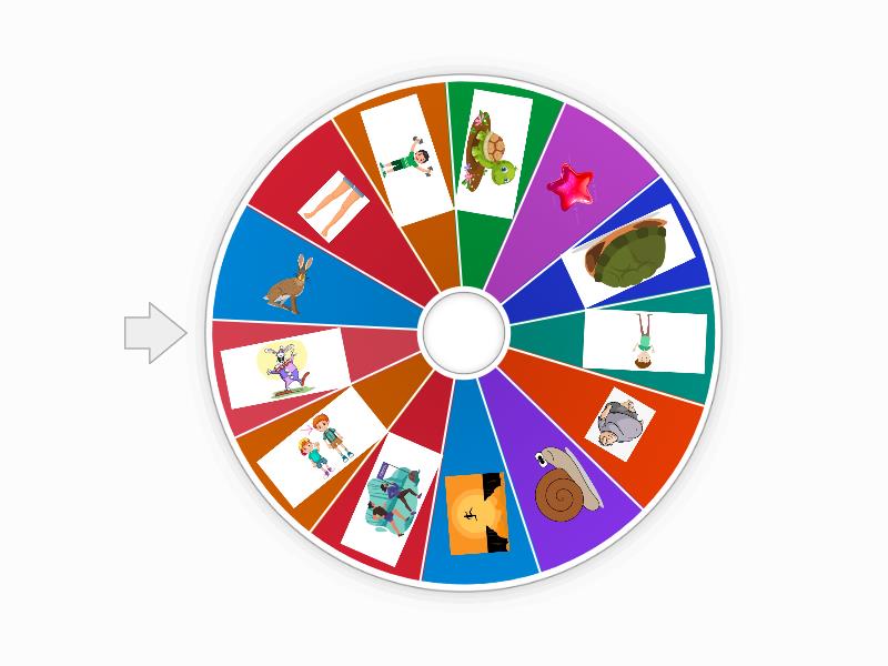 The hare and the tortoise part 1 quiz wheel - Spin the wheel