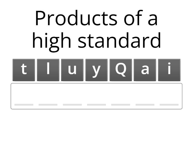 N5 Quality - Anagram