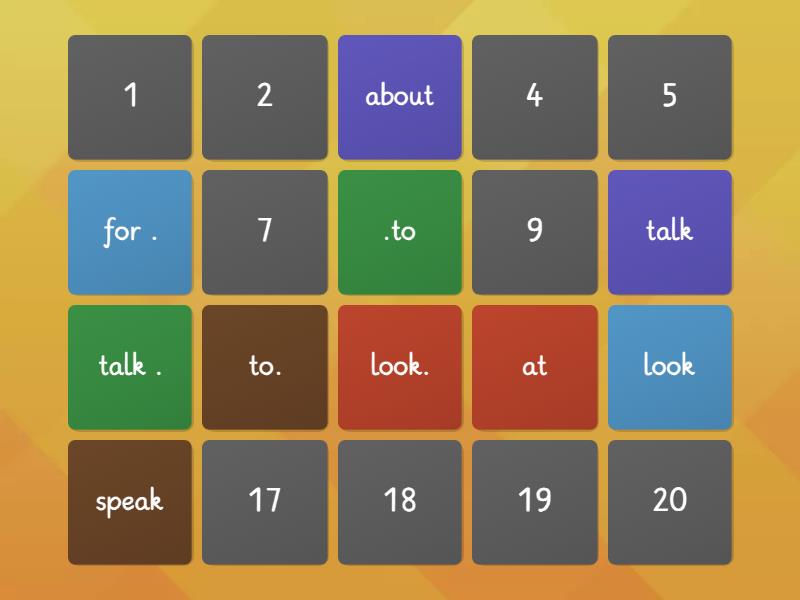 speak collocations lower inter - Matching pairs