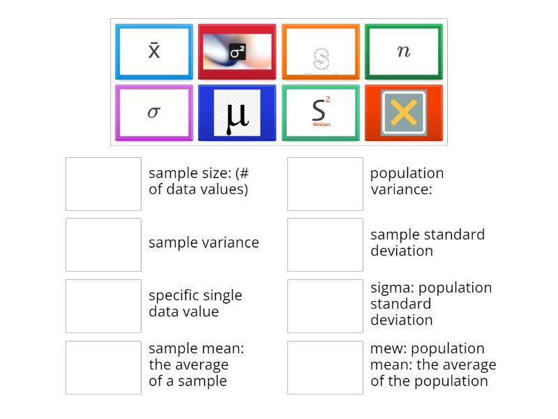 Stat symbols - Une las parejas
