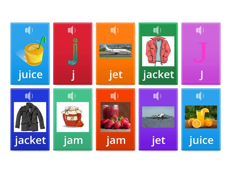 4.OP1 - Jj(jam,jet,jacket, juice). Choose a random card then Say ...