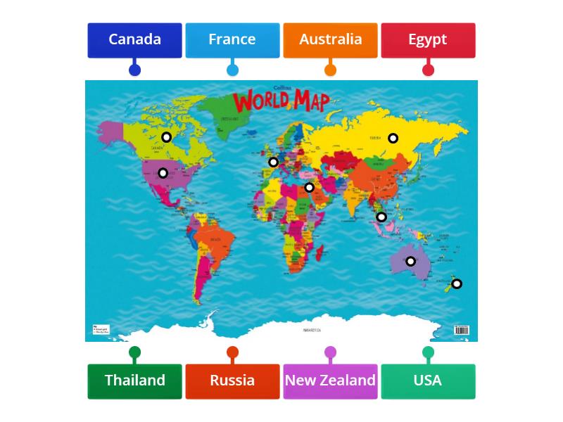 Countries - Labelled diagram