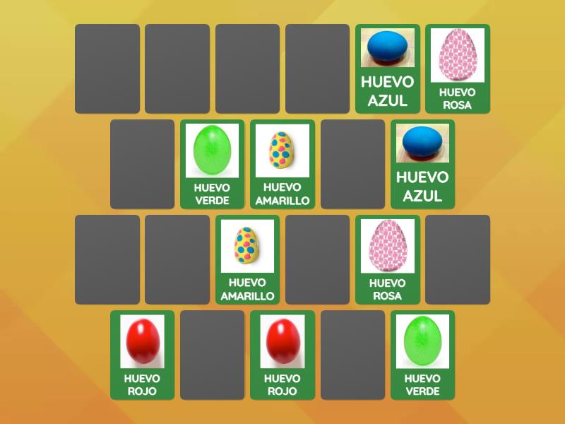 MEMORY HUEVOS PASCUA - Matching pairs