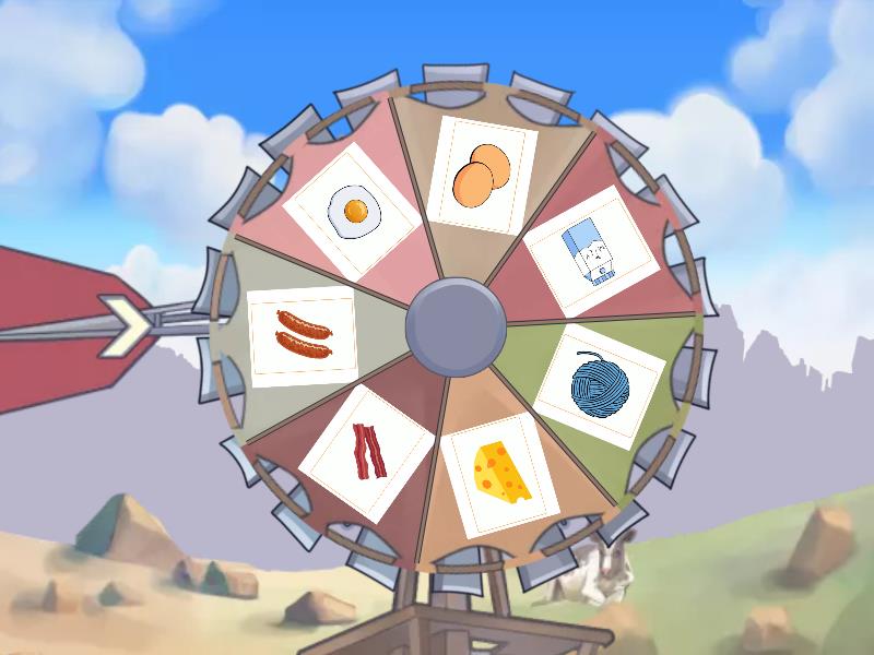 products from the farm - Spin the wheel