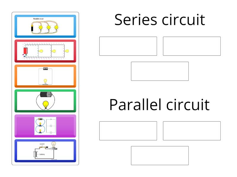 Series circuit and Parallel circuit - Group sort