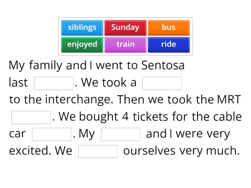 Santa WPL Fdn - Cloze Passage 1 - Complete the sentence