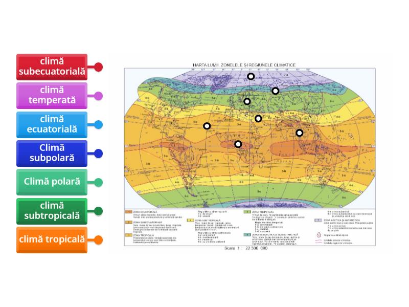 Zonele Climatice ale Terrei - Labelled diagram