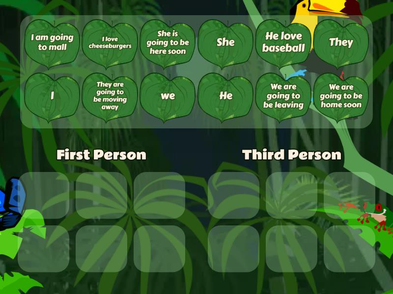 First Person vs Third Person - Group sort