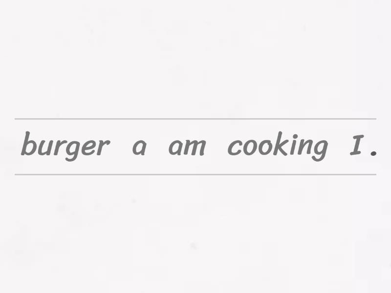 Present Continuous (+) FF3 Unit 4 - Unjumble