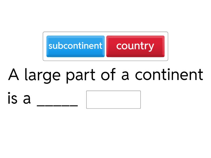India - Complete the sentence