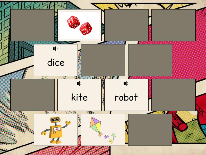 Kid's box 1 - Unit 4 - toys - Matching pairs