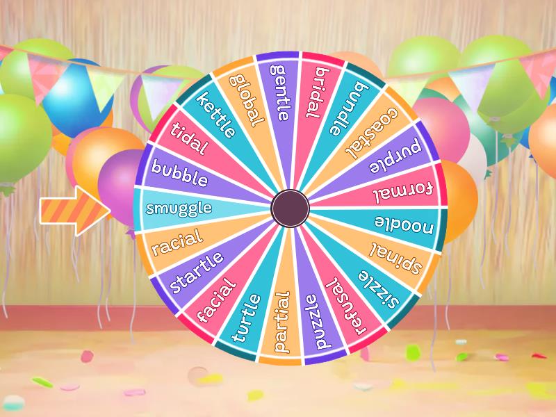 -le vs. -al sort - Spin the wheel