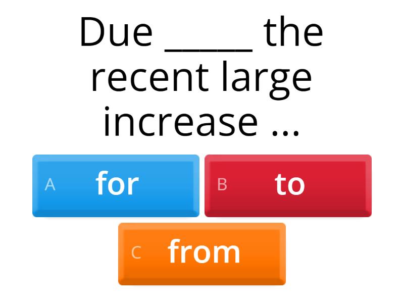 Choose correct words - Cuestionario