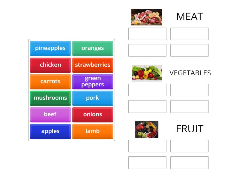 FOOD - Group sort