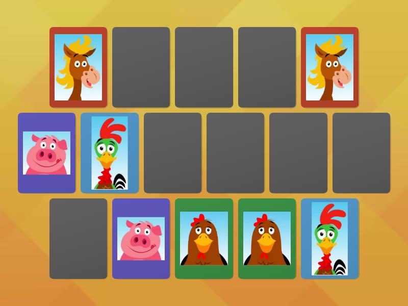 Animals Memory game - Parejas