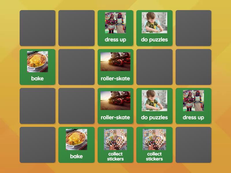 Imagine 3 Unit 8 - Matching pairs