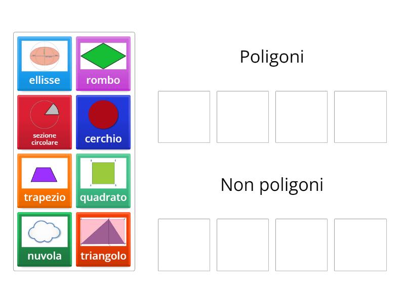 Poligoni/Non poligoni - Group sort