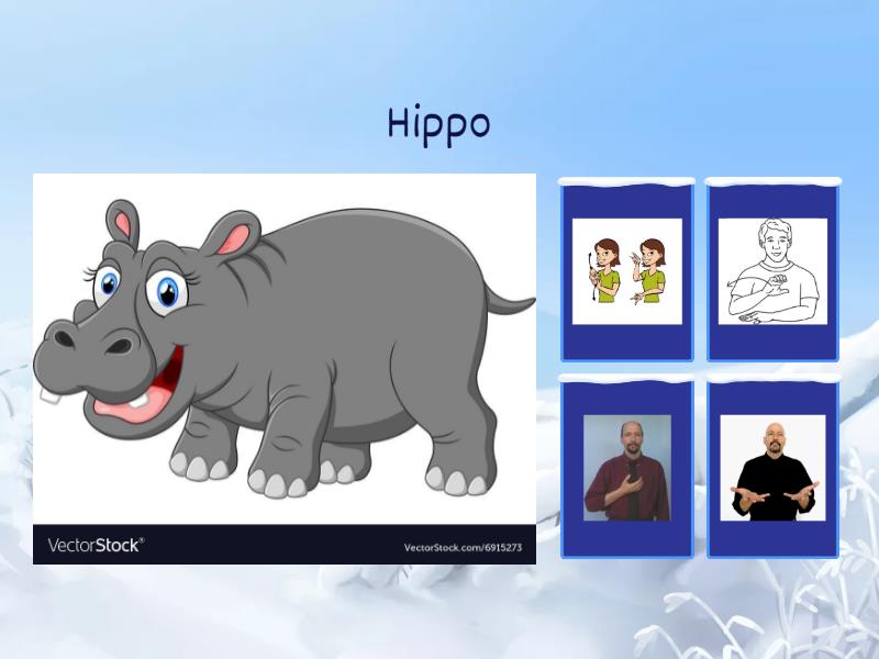 I Want a Hippopotamus for Christmas ASL Signs - Quiz