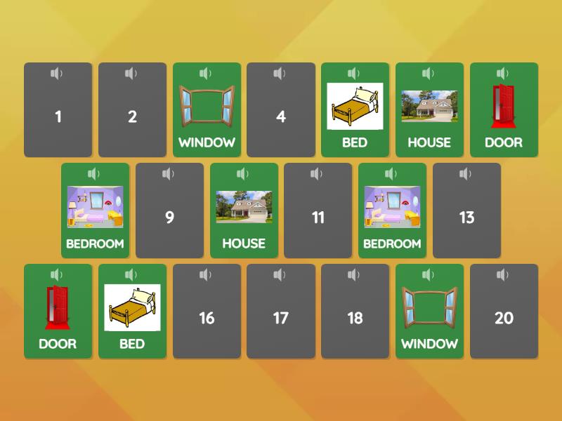 Memory game - The Room - Matching pairs
