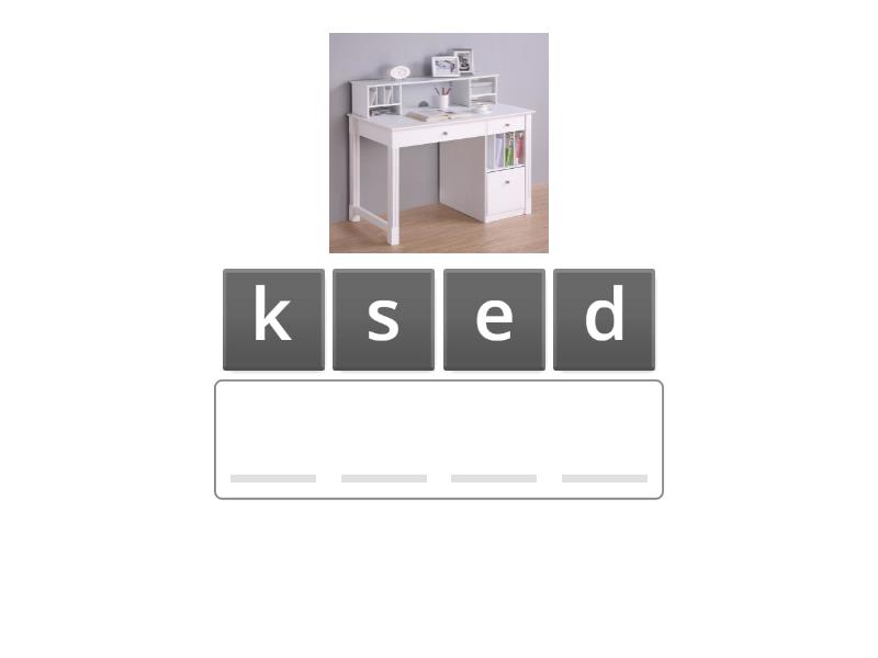 school objects - Anagram
