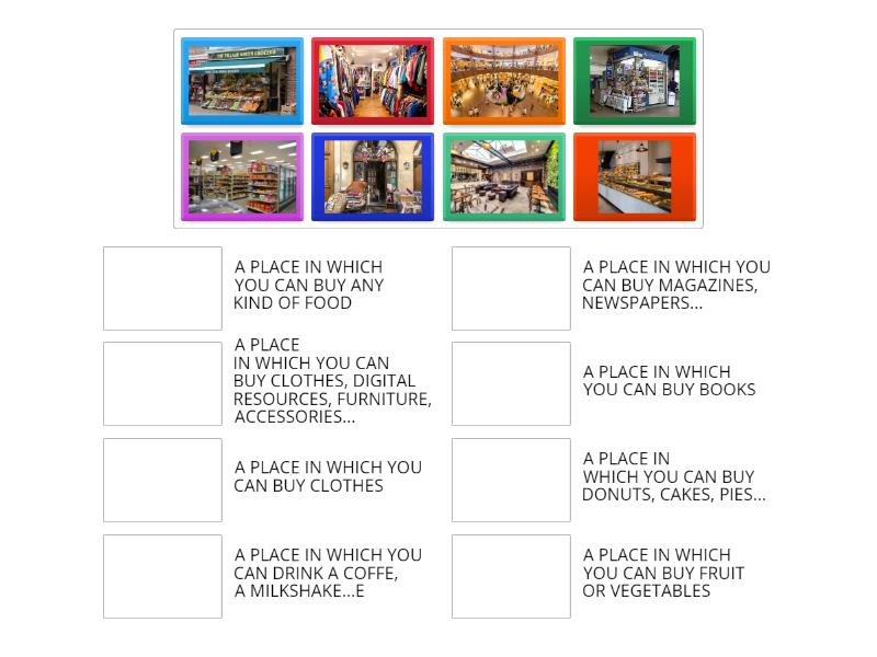 SHOPS descriptions - Match up