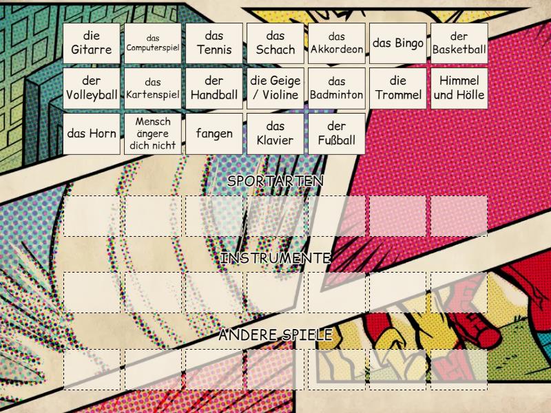 WIR SPIELEN - Group sort