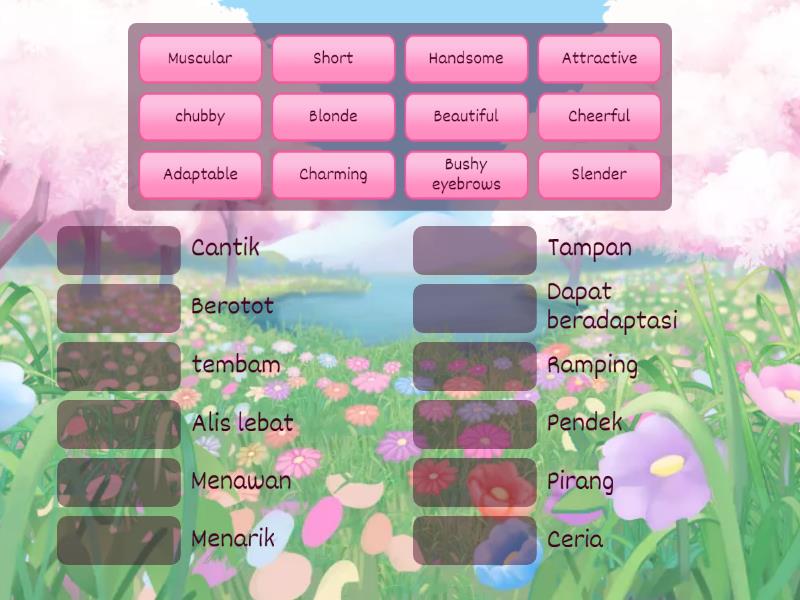 DESCRIPTIVE TEXT (ADJECTIVE) - Match up