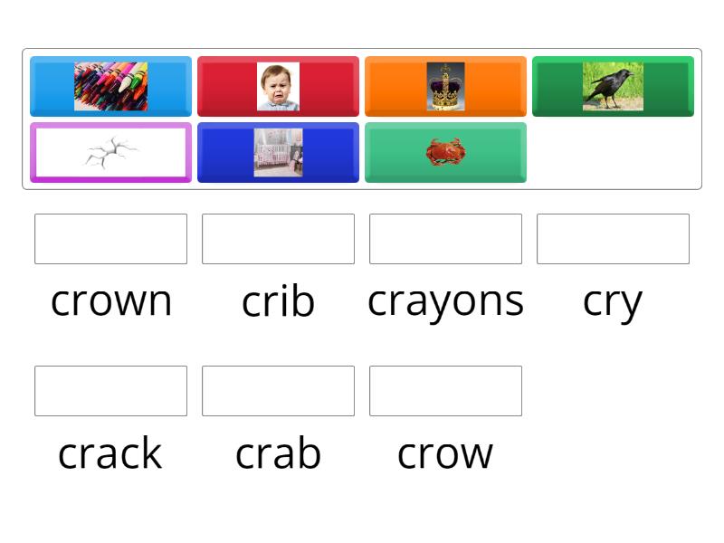 Consonant blend -Cr - Match up