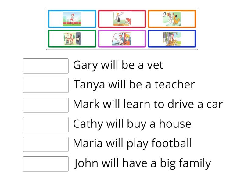 Spotlight 4 Module 8 - Match up