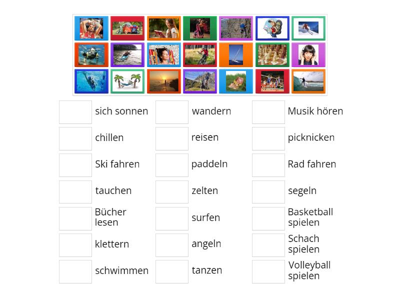 Ferien, Urlaub - Match up