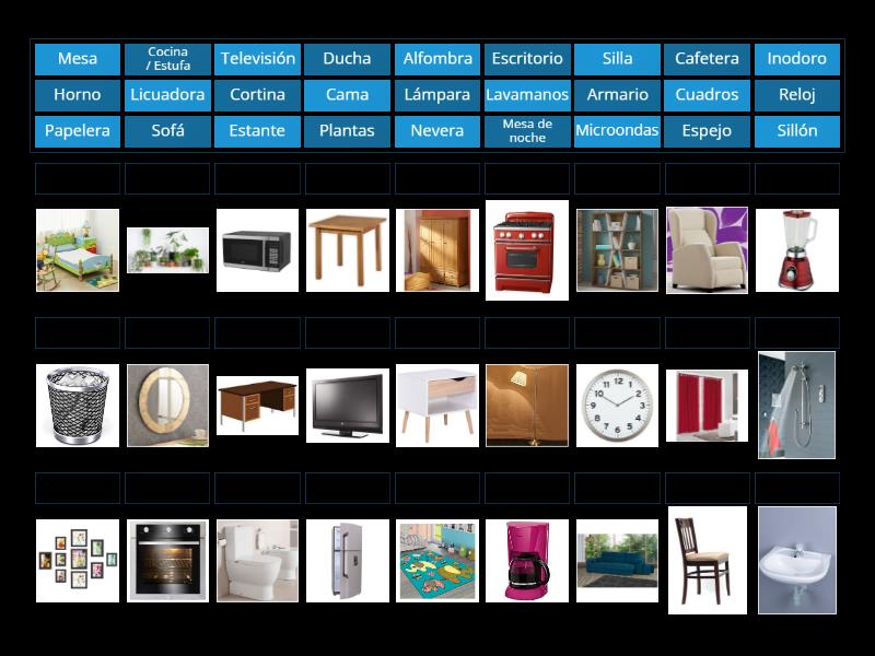 Objetos del hogar - Match up