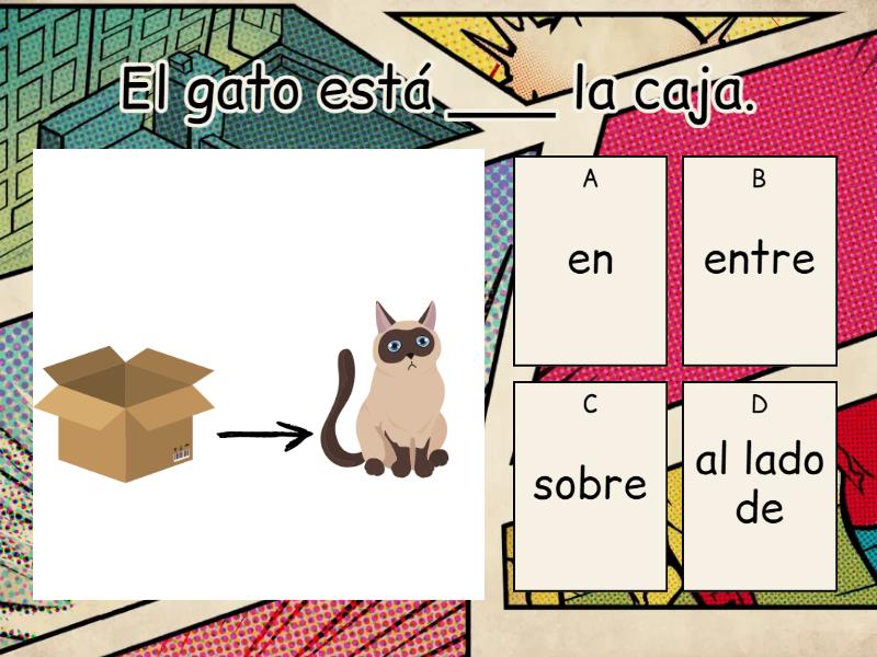 Preposiciones de lugar. - Quiz