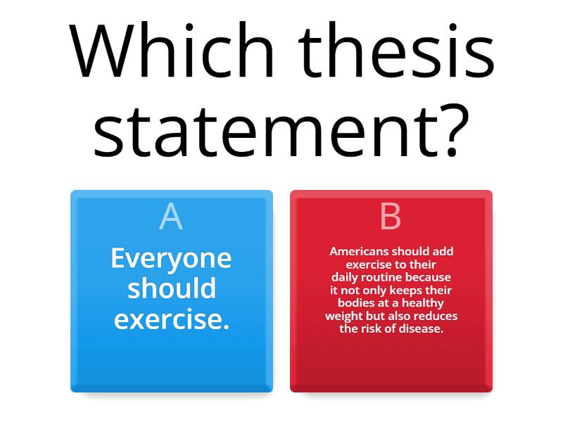 All about the THESIS - Quiz