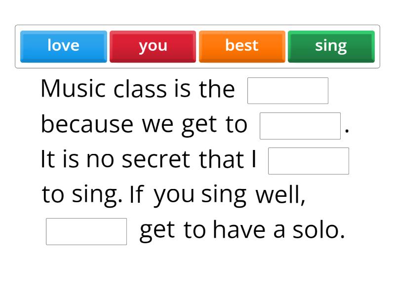 UFLI Lesson 68: open/closed Music Class - Completar la frase