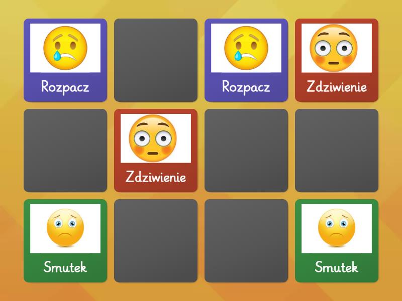 Memory emocje - Matching pairs