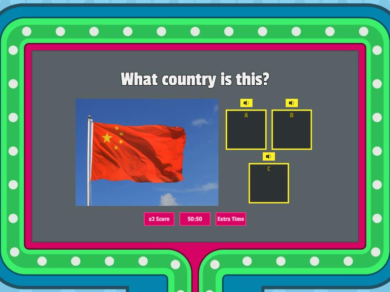 Countries and nationalities - Gameshow quiz