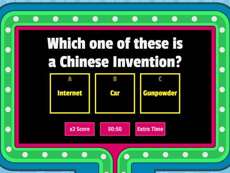 Inventions Quiz - Gameshow quiz
