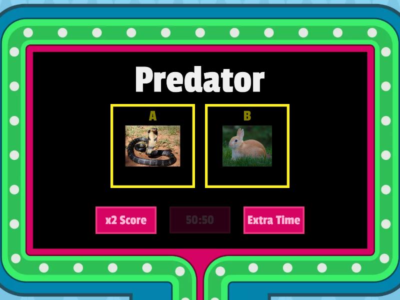 Which one is a predator? - Gameshow quiz