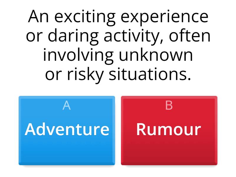 Haunted House Vocabulary - Quiz