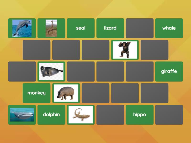 Animal Memory Game - Matching pairs