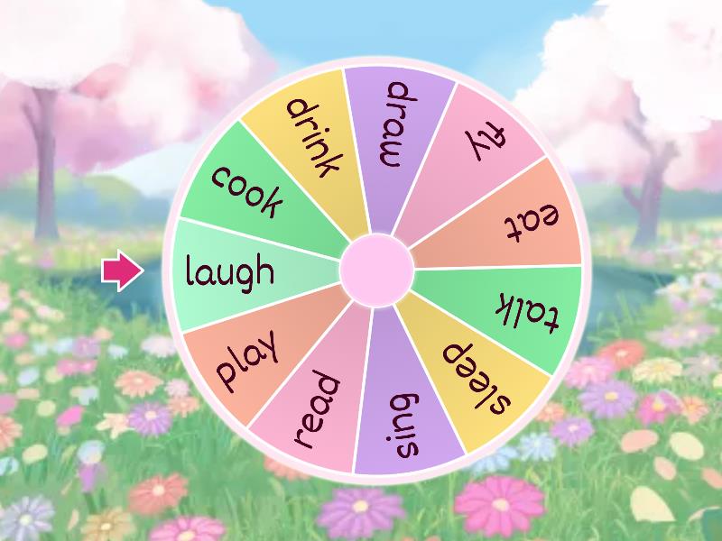Verbs: Actions - Spin the wheel