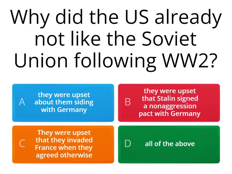 Cold War - Quiz