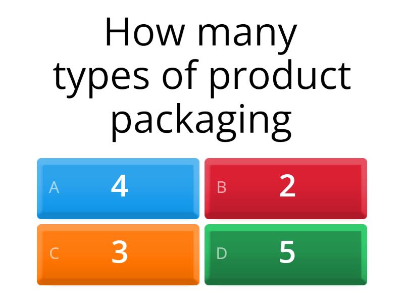 Product Packaging - Quiz