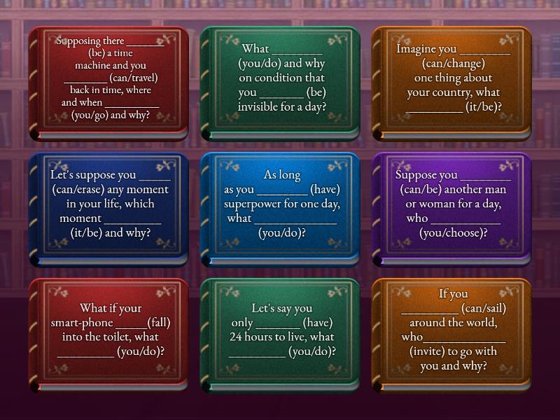 Conditionals. Speaking Clay B2+. - Flip tiles
