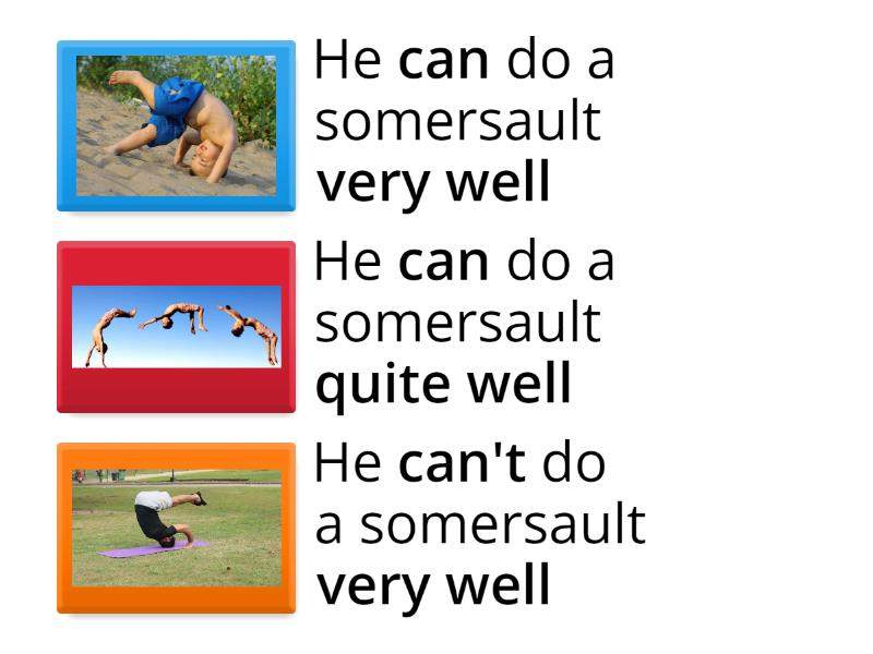 Open Up 3 Unit 6 somersault very well - Unscramble